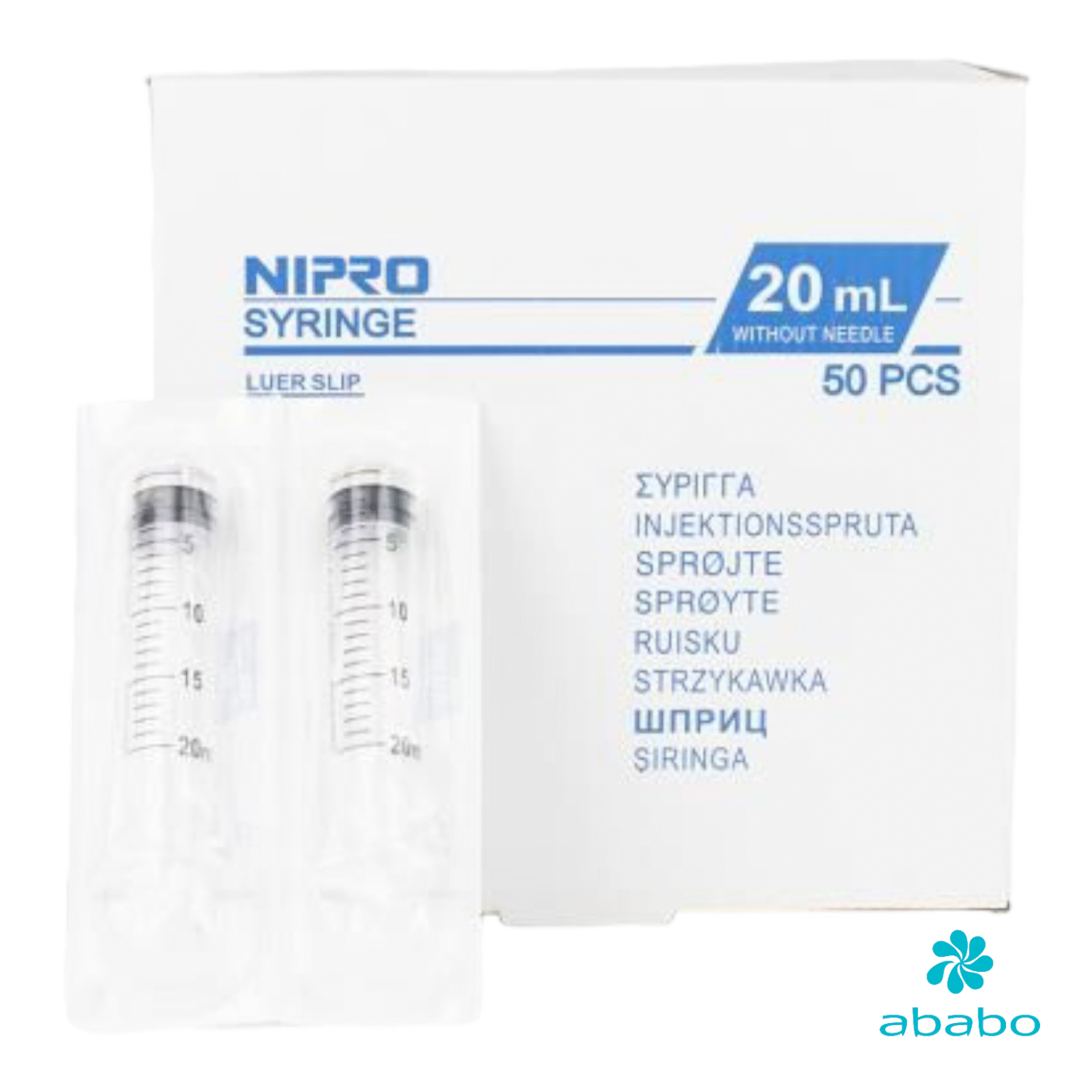 Comprar Jeringa Nipro de 3 cuerpos al mejor precio | ABABO